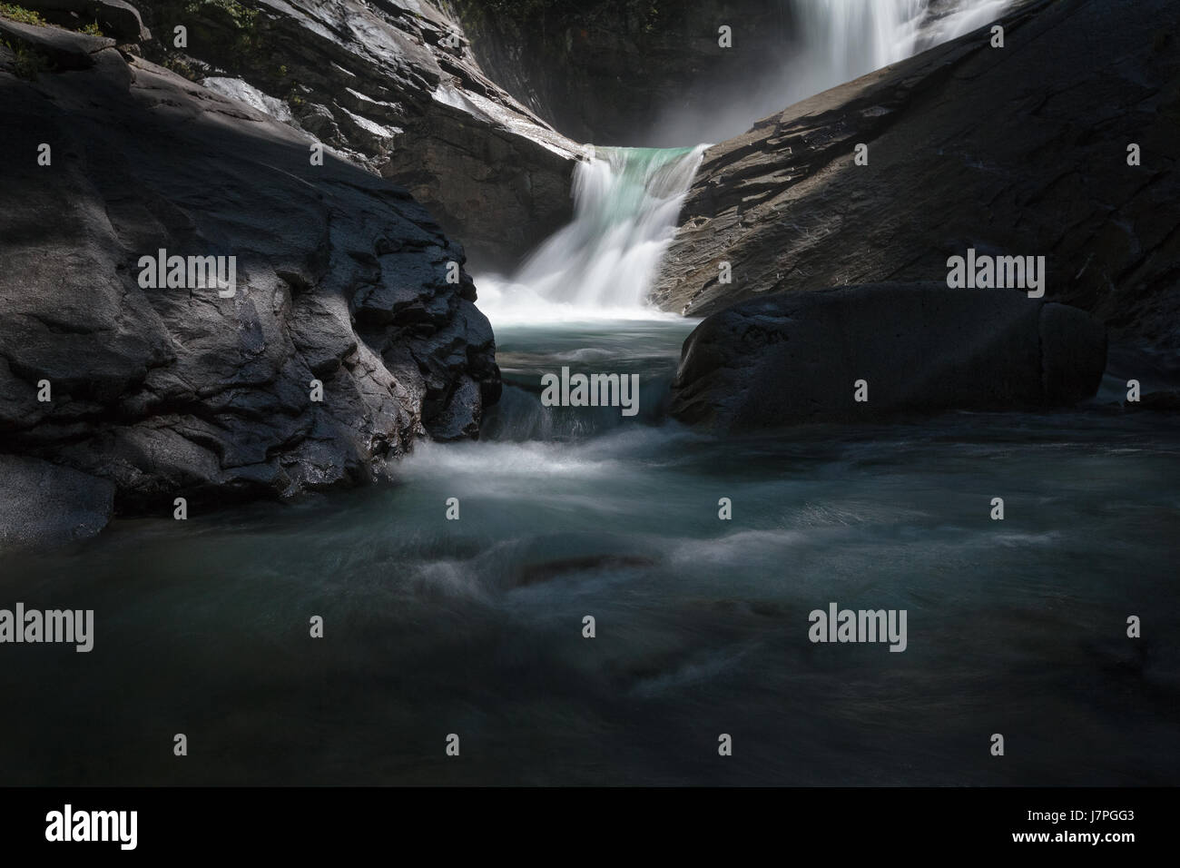 Waterfall, Rein in Taufers, Italy Stock Photo - Alamy