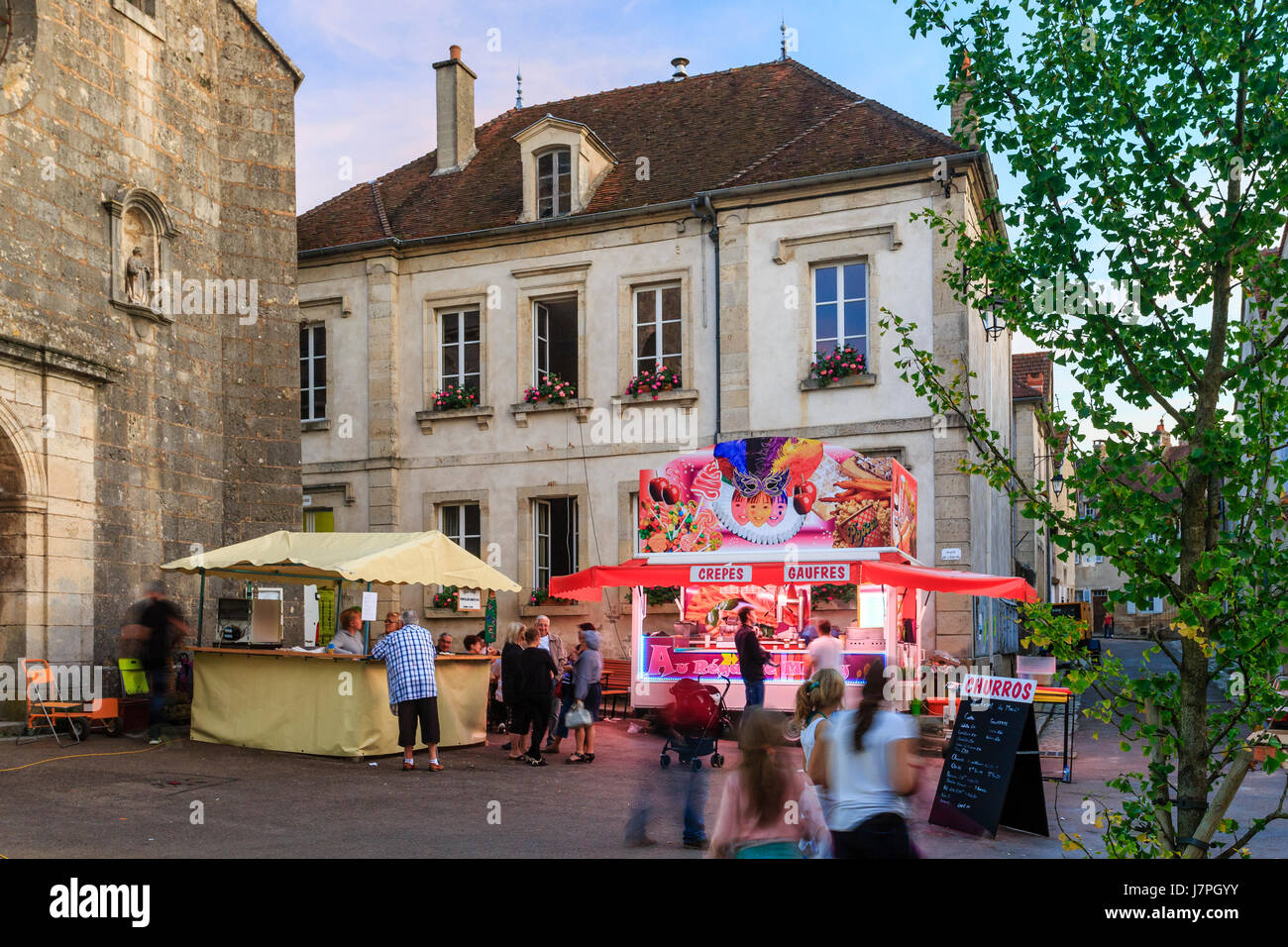 France, Cote d'Or, Flavigny-sur-Ozerain, labelled Les Plus Beaux ...
