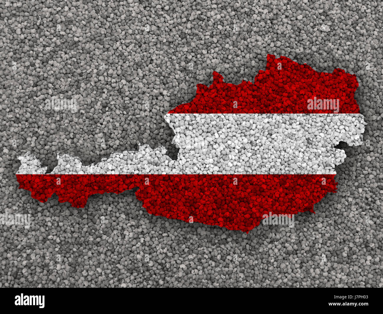 Textured map of Austria in nice colors Stock Photo - Alamy