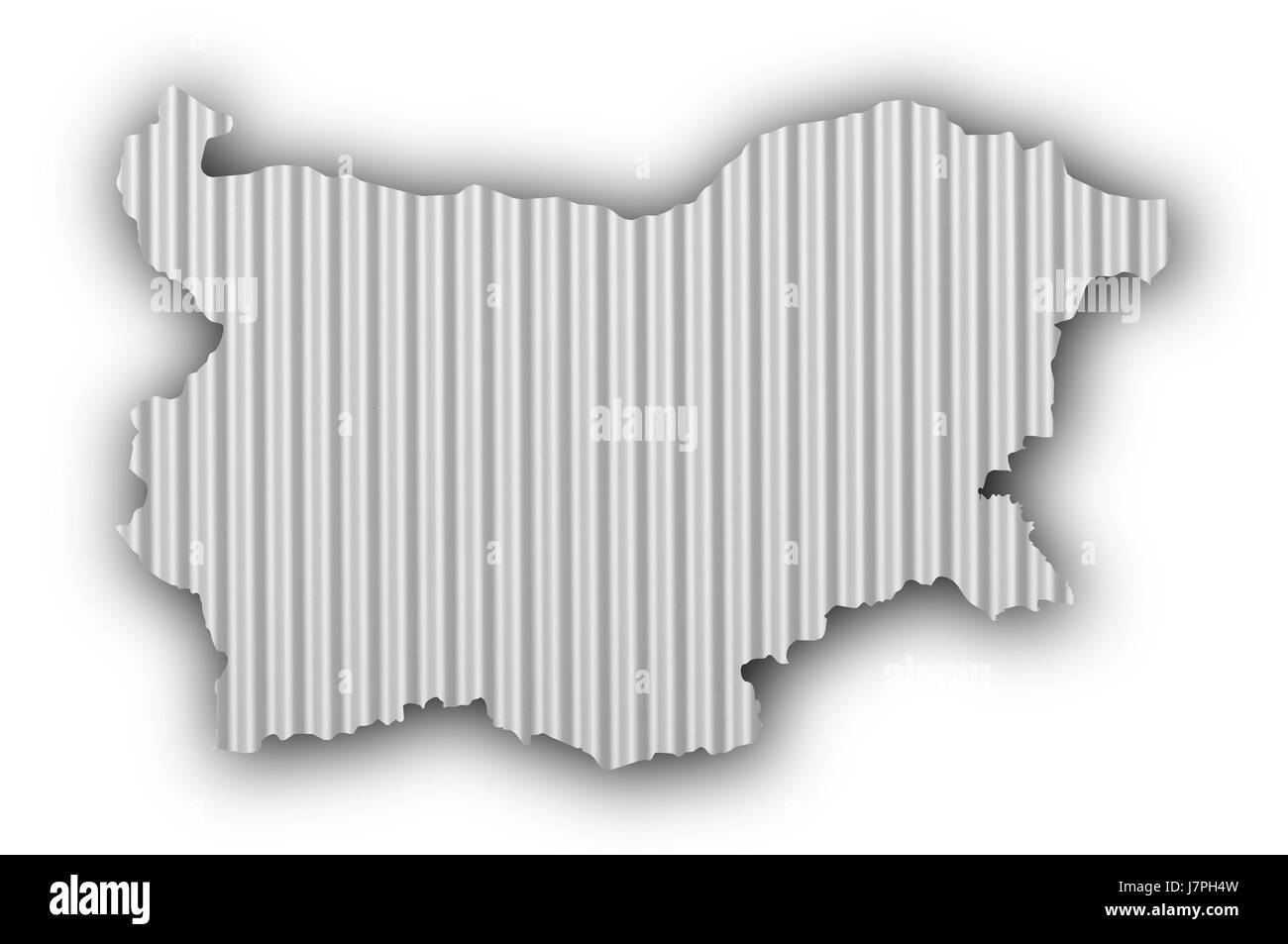 Textured map of Bulgaria in nice colors Stock Photo - Alamy