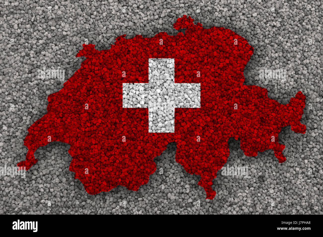 Textured map of Switzerland in nice colors Stock Photo - Alamy