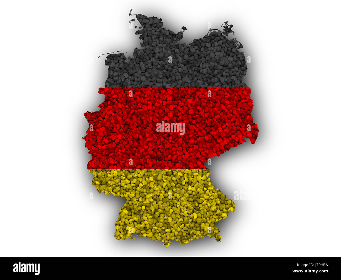 Textured map of Germany in nice colors Stock Photo - Alamy