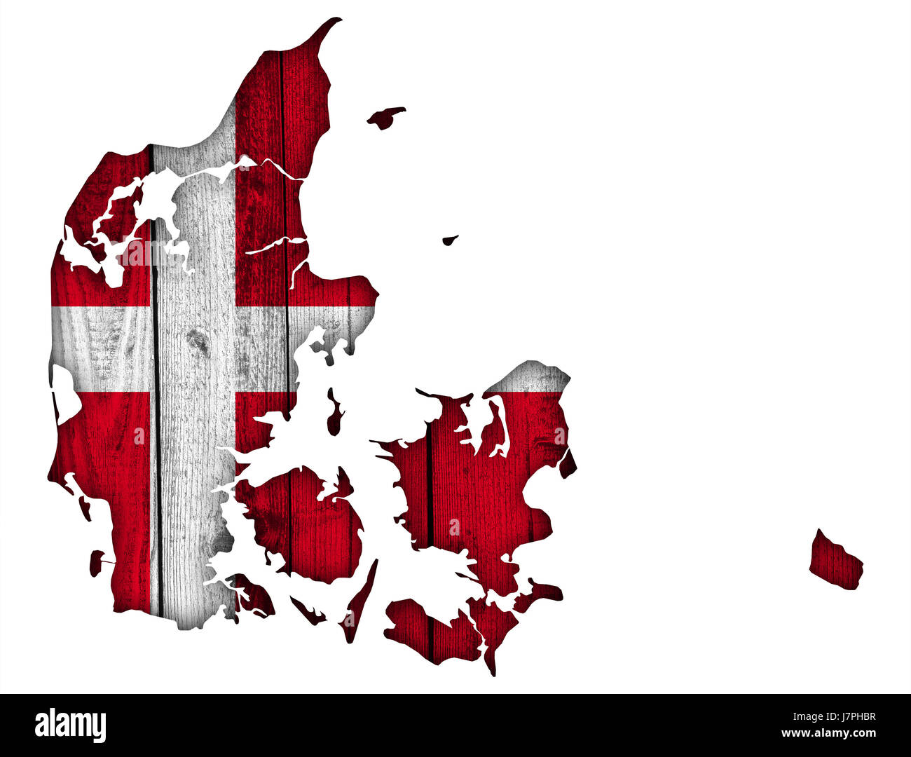 Textured map of Denmark in nice colors Stock Photo - Alamy