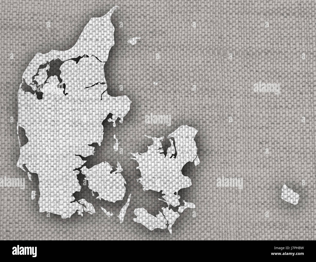 Textured map of Denmark in nice colors Stock Photo - Alamy