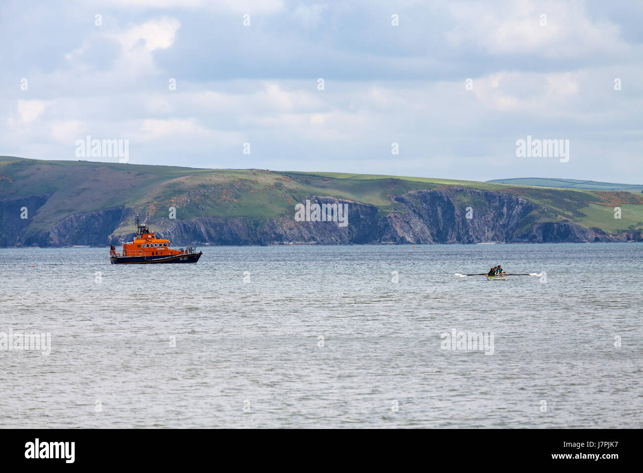Lifeboat at Fishguard, Pembrokeshire Stock Photo - Alamy