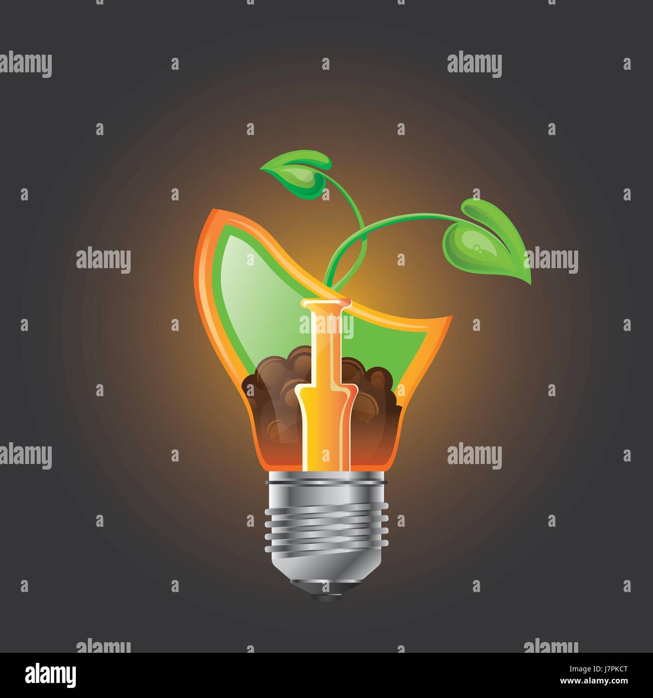 Infographic template. Eco Bulb, Light, leaf, icon Stock Vector Image & Art - Alamy