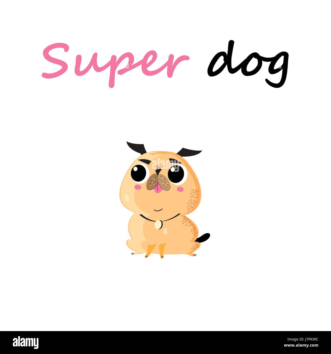 Funny vector cartoon small dog Stock Vector Image & Art - Alamy