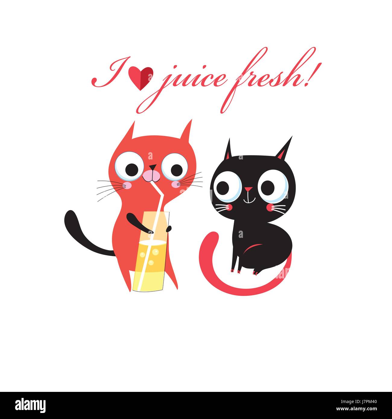 Funny cats in love Cut Out Stock Images & Pictures - Alamy