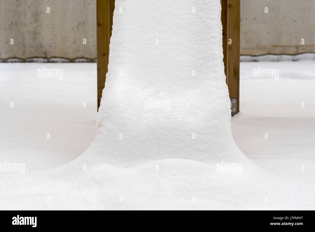 Children's slide covered with snow Stock Photo - Alamy