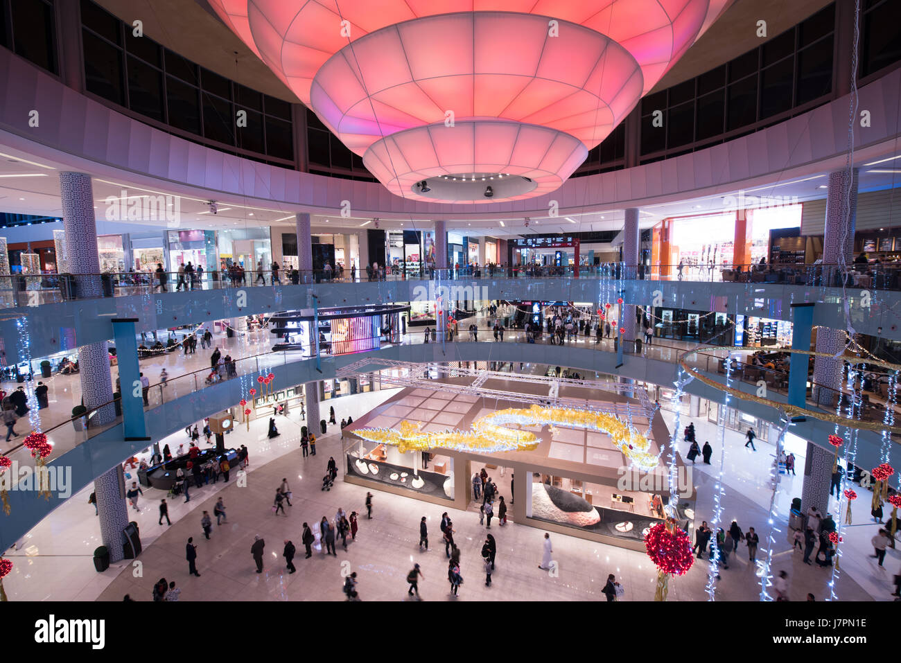 interior of the large modern shopping center Stock Photo - Alamy