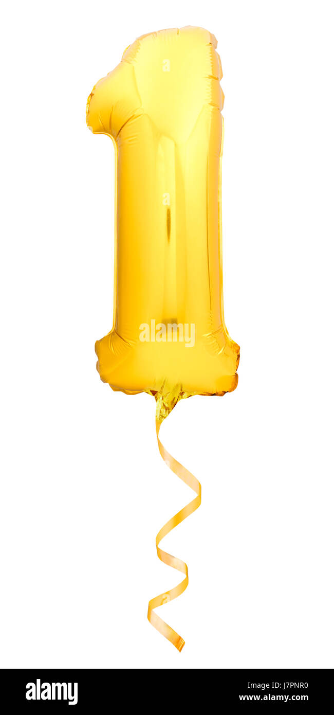 Number balloon 1 hi-res stock photography and images - Alamy