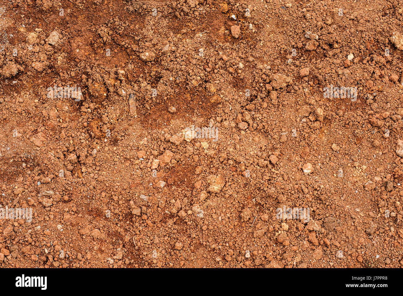 Tropical laterite soil or red earth background. Red mars seamless sand ...