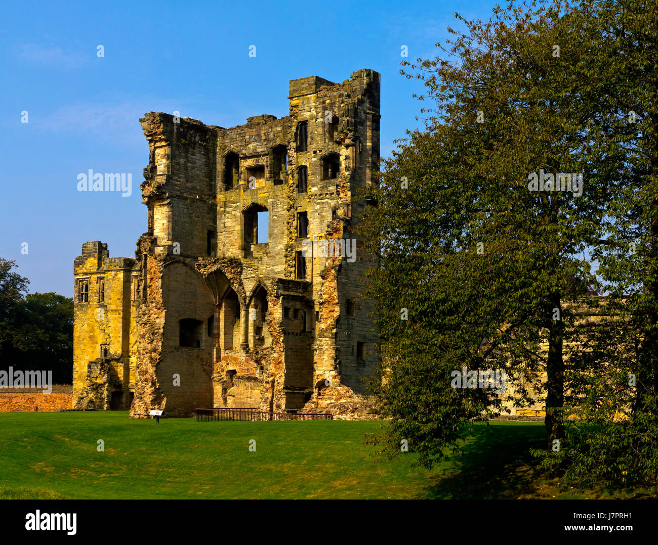 The ruins of Ashby de la Zouch Castle Leicestershire England UK a ...