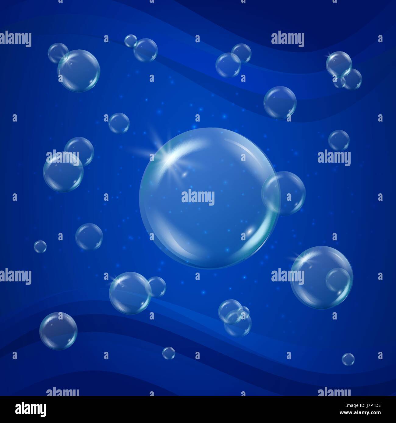 Waves on water foam Stock Vector Images - Alamy