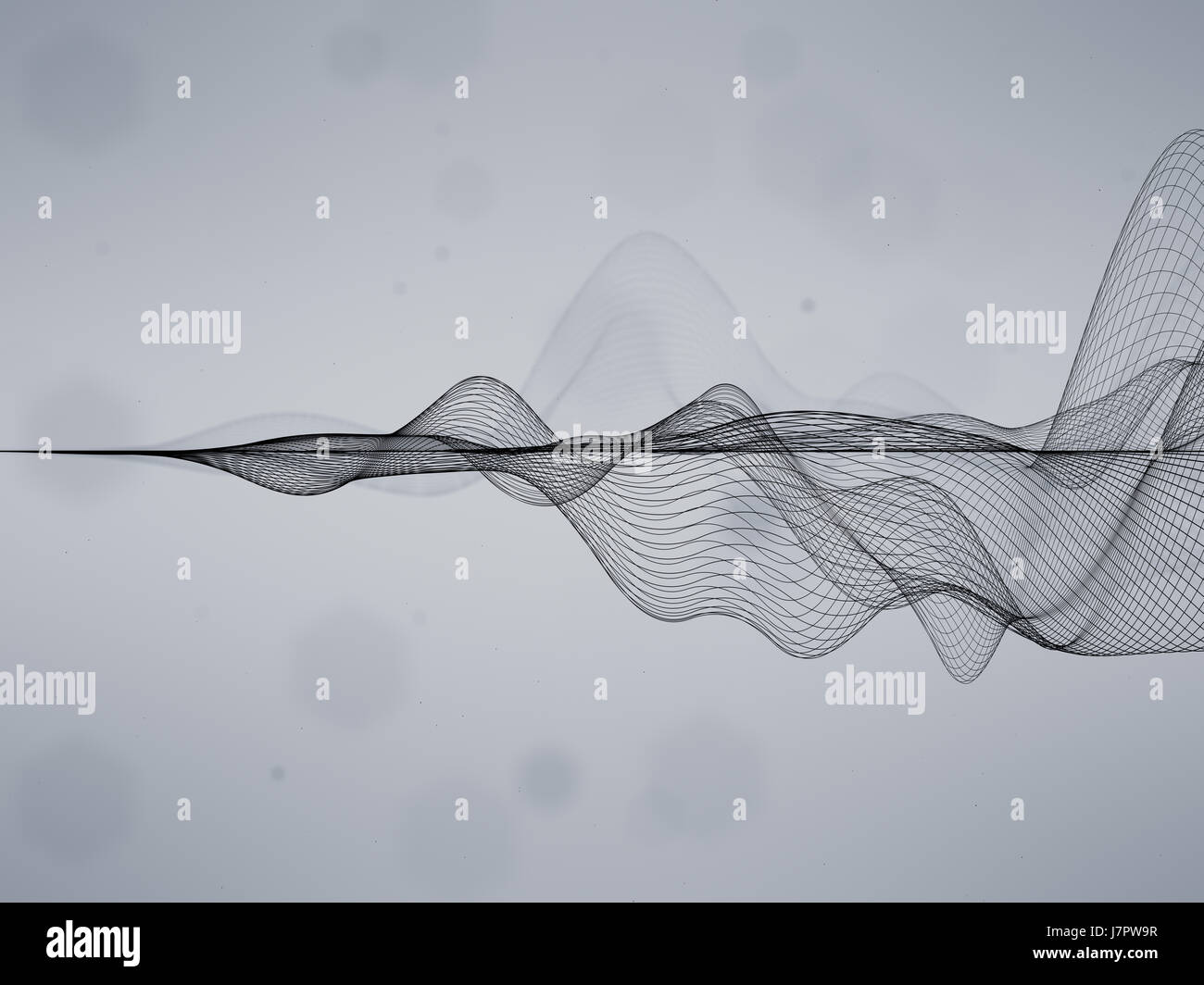 Abstract Wavy Lines, black distorted lines on white background Stock ...
