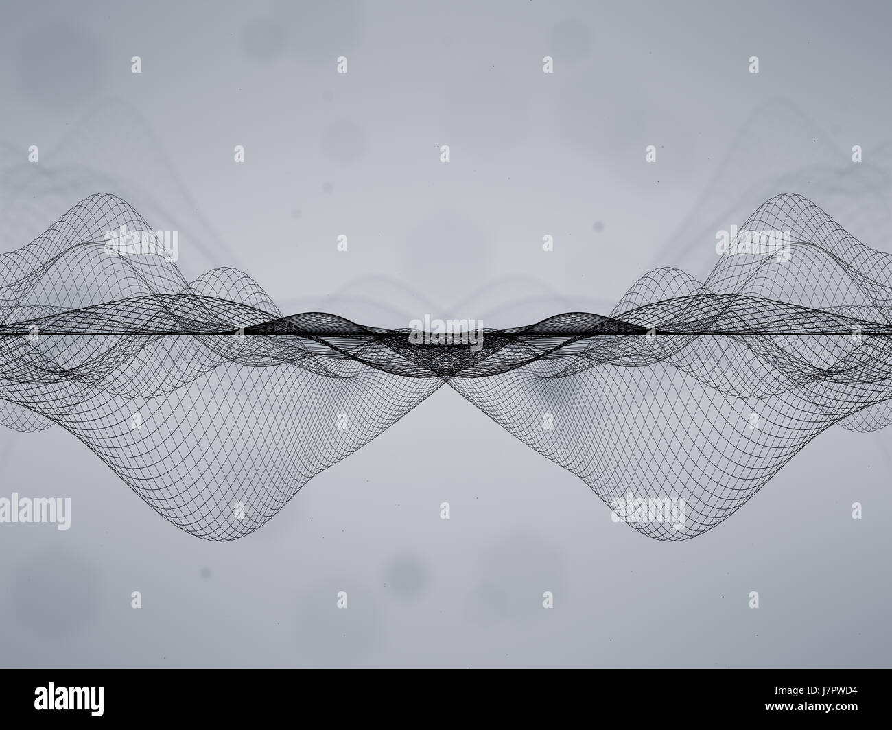 Abstract Wavy Lines, black distorted lines on white background Stock ...