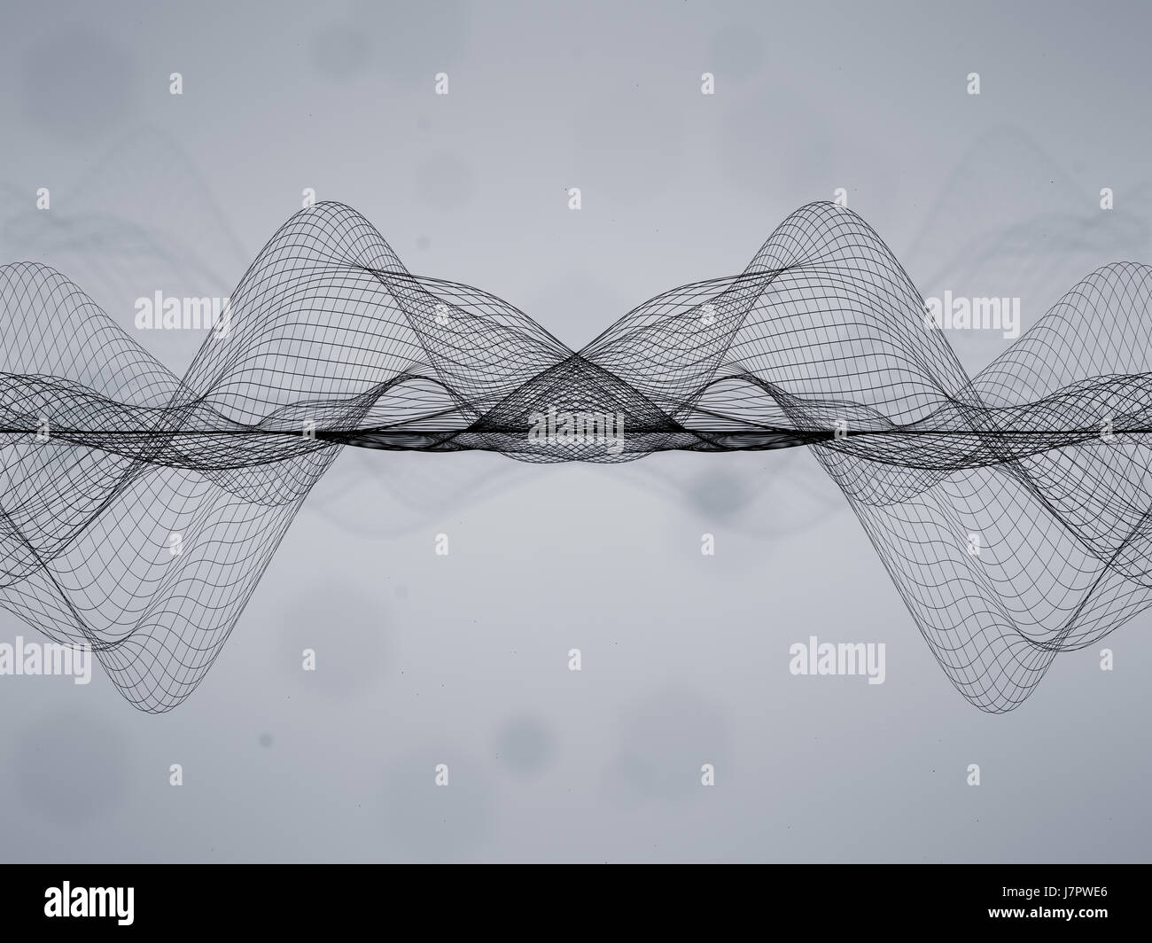 Abstract Wavy Lines, black distorted lines on white background Stock ...