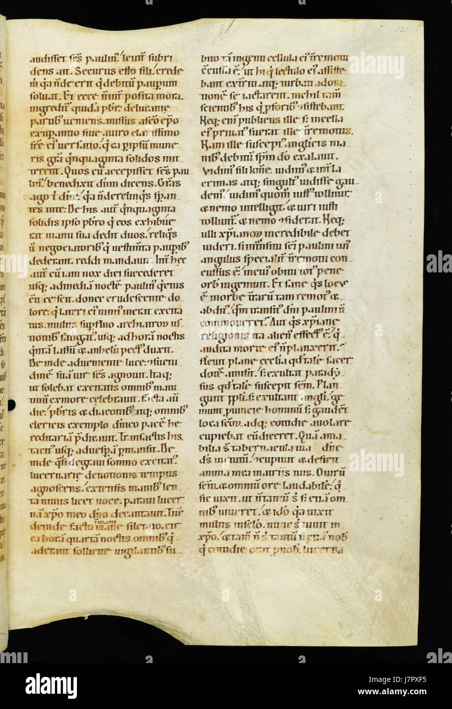 The Codex Bodmer 127, folio 121r, contains an ancient manuscript from ...