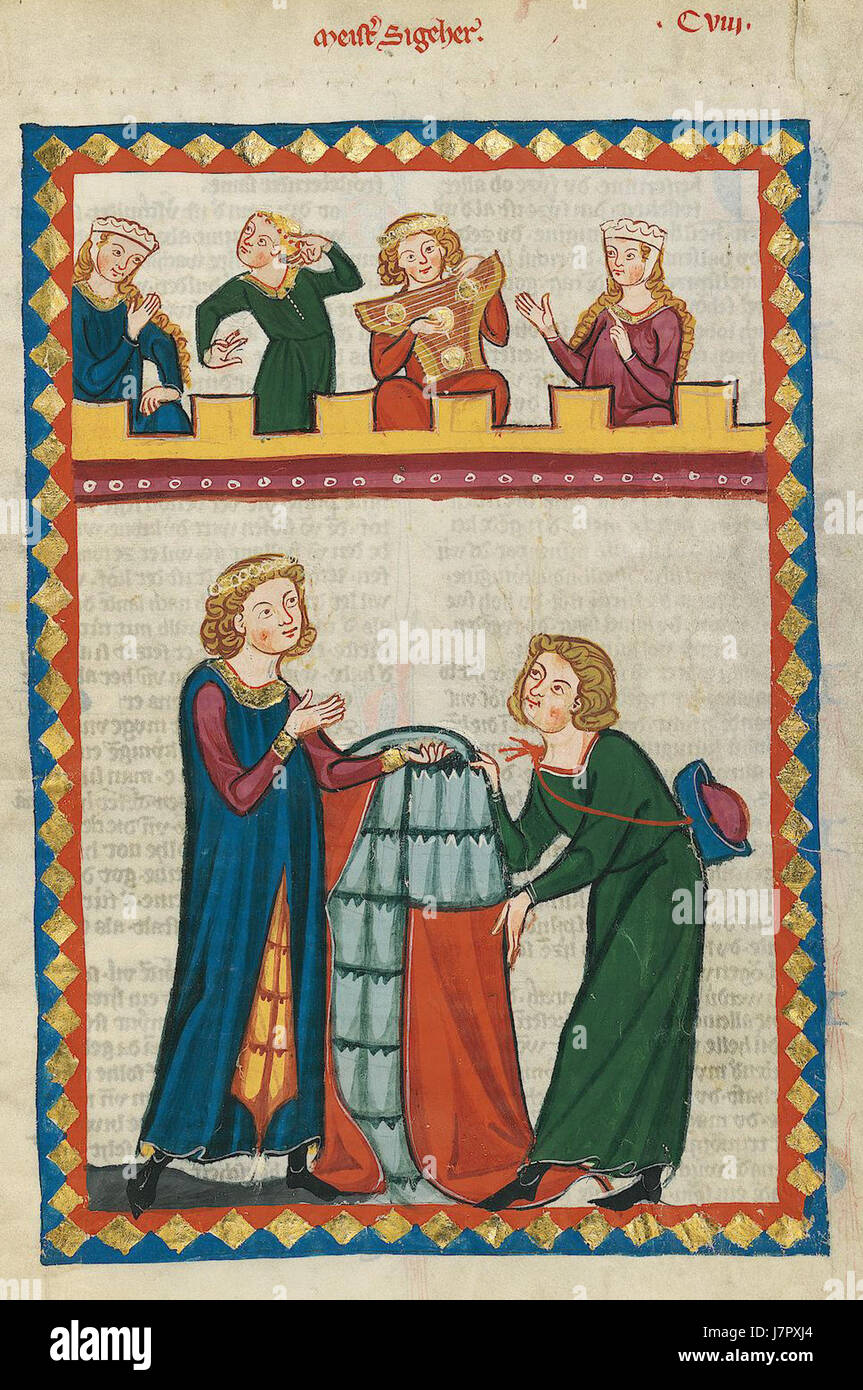 The Codex Manesse is a manuscript from the 14th century, known for its ...
