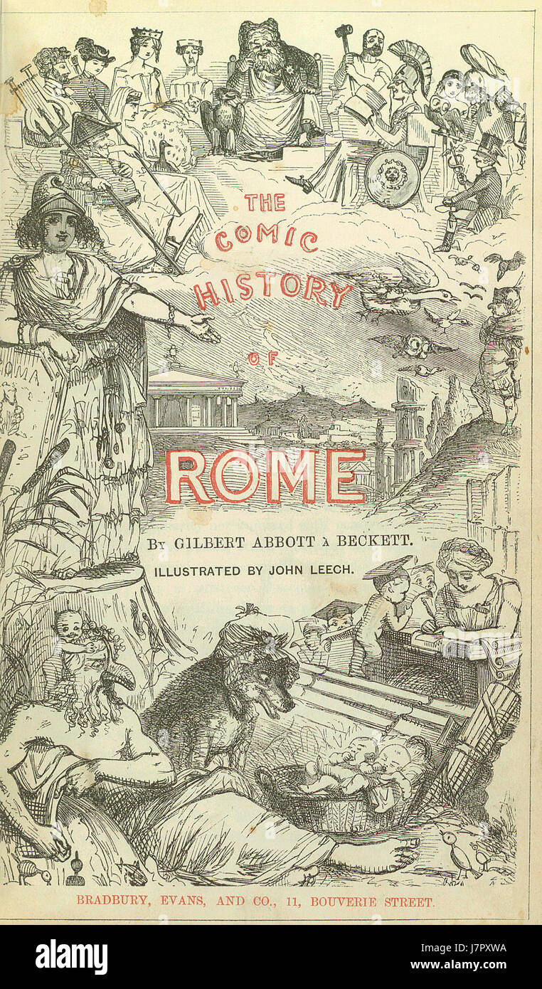 Comic History of Rome Title Stock Photo - Alamy