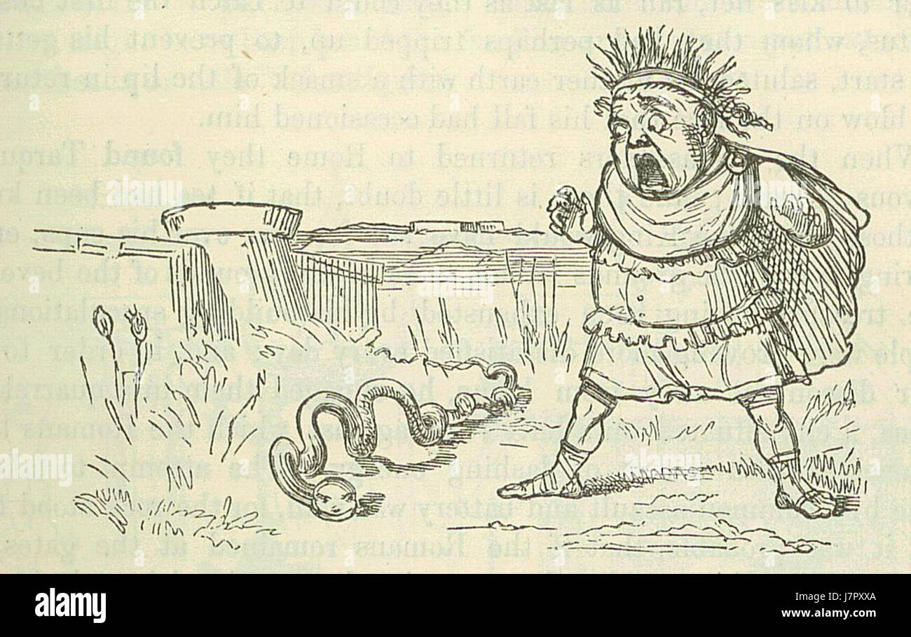 Comic History of Rome p 037 The Evil Conscience of Tarquin Stock Photo ...