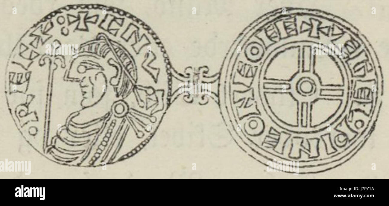 Cnut the Great coin d Stock Photo - Alamy