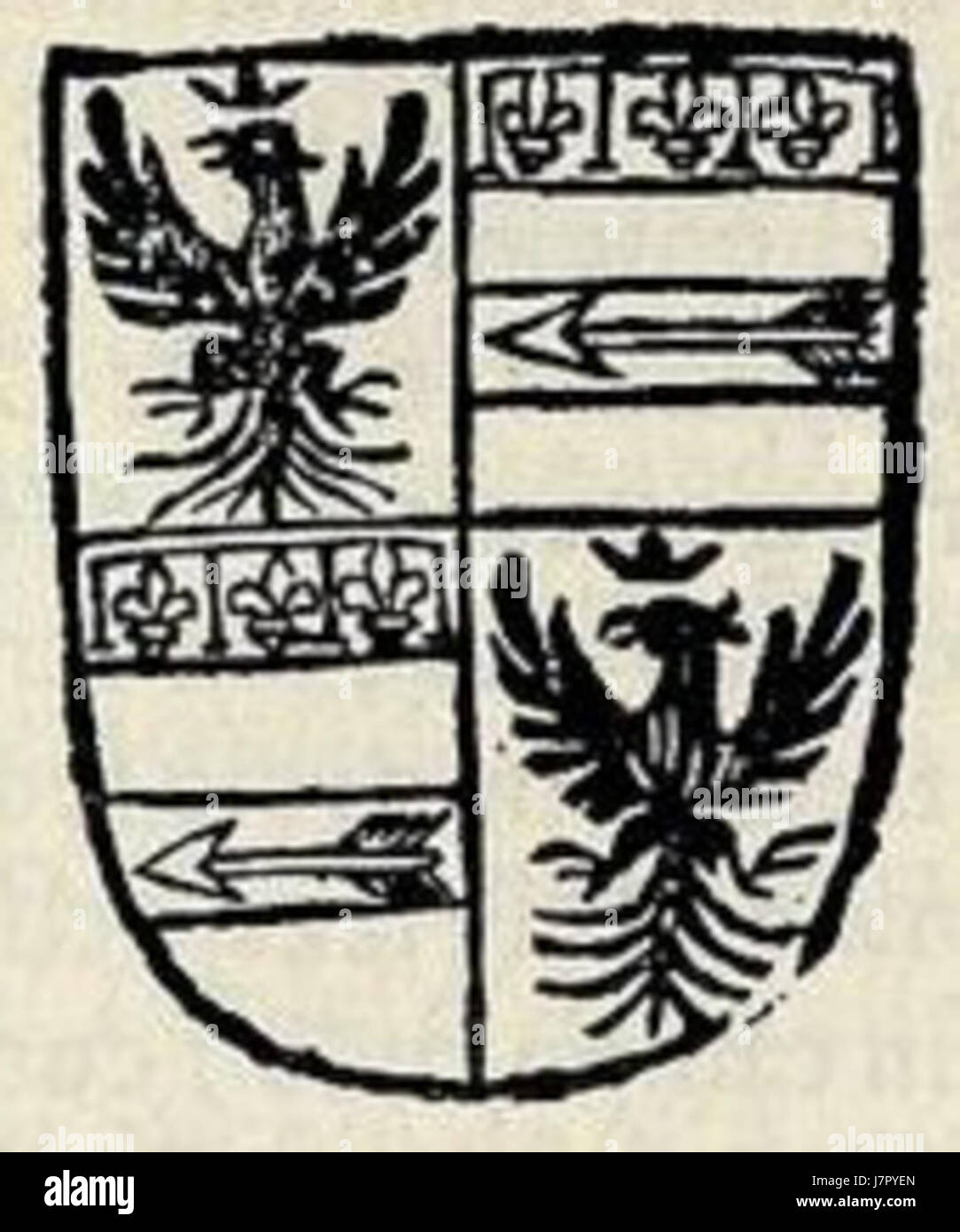 The Bonfioli family crest (Coa fam ITA) is an emblem of Italian ...