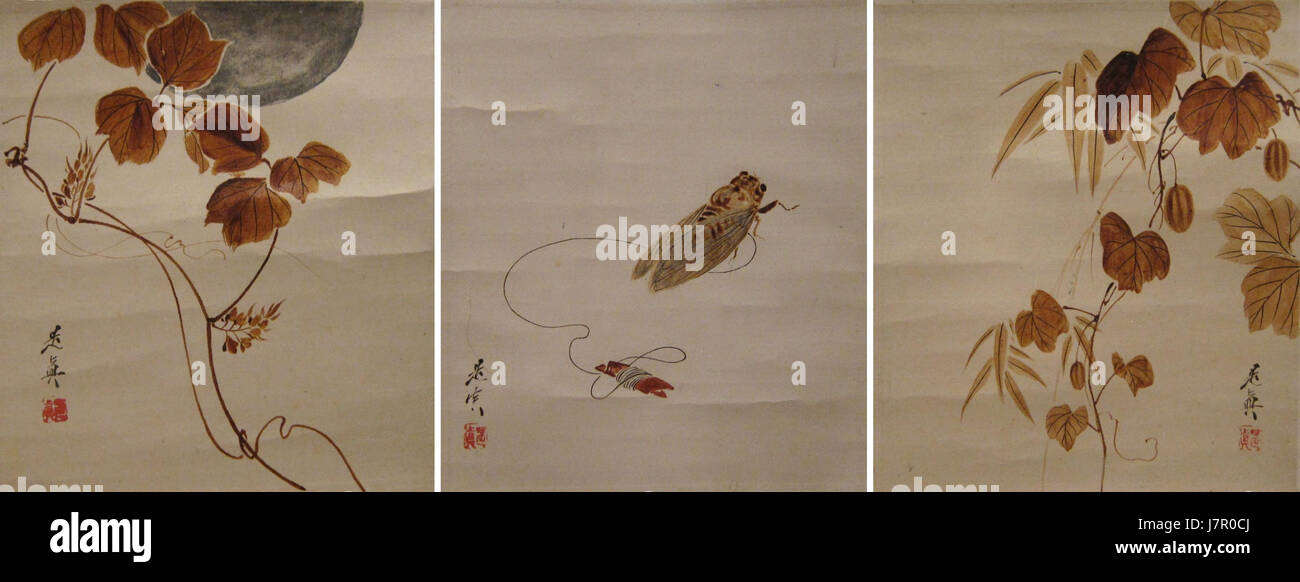 â€˜Cicadia and Vinesâ€™ by Shibata Zeshin is a notable Japanese artwork ...