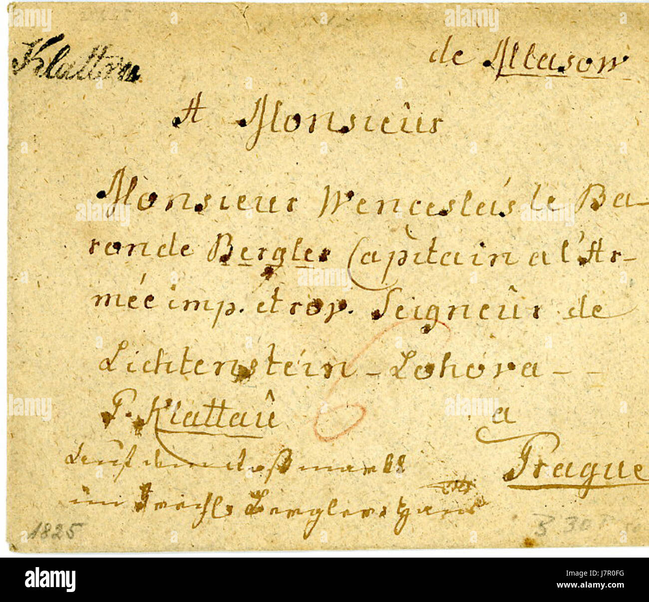 '1825 ID96 Klattau' likely refers to a specific event or historical ...