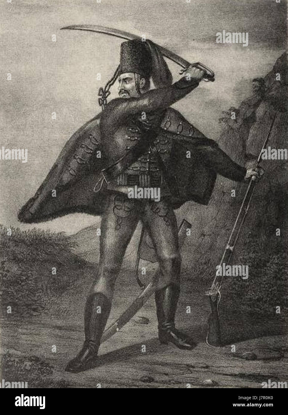 A book featuring illustrations that describe the clothing and weapons ...