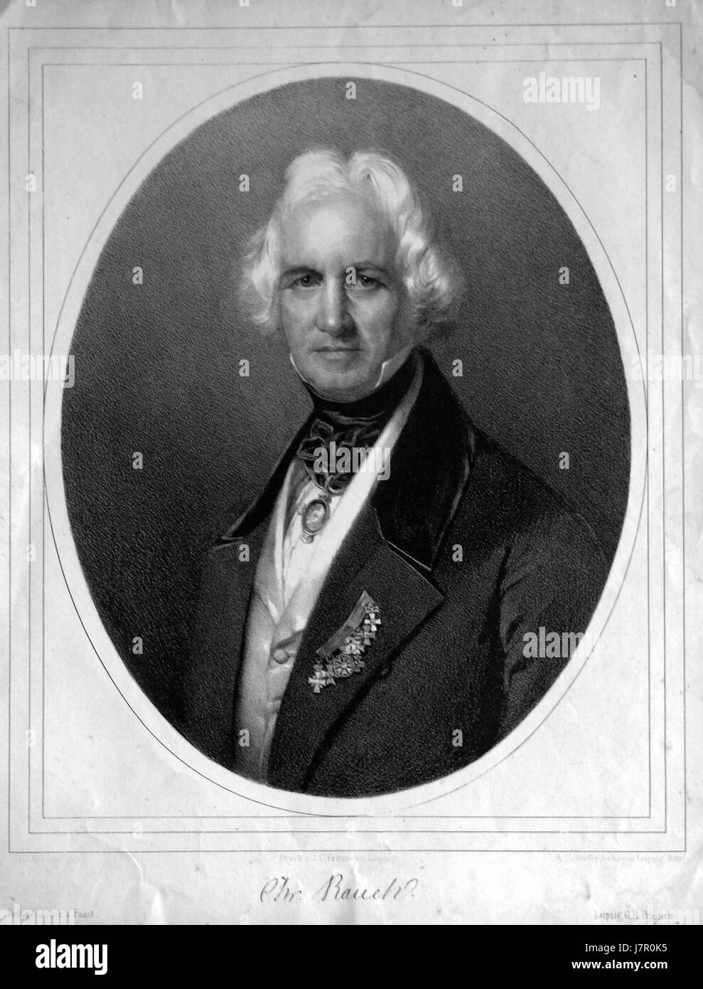 Christian Daniel Rauch Litho Stock Photo - Alamy