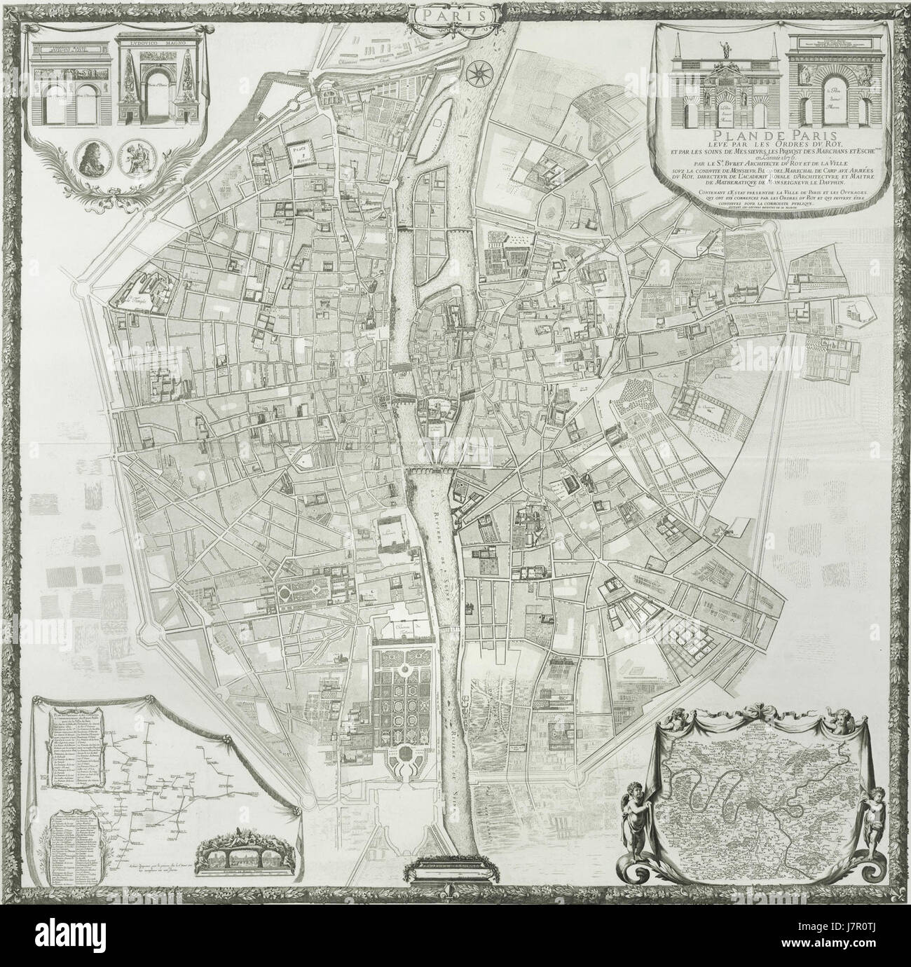 The 1676 Plan de Bullet et Blondel is a historical map created by ...