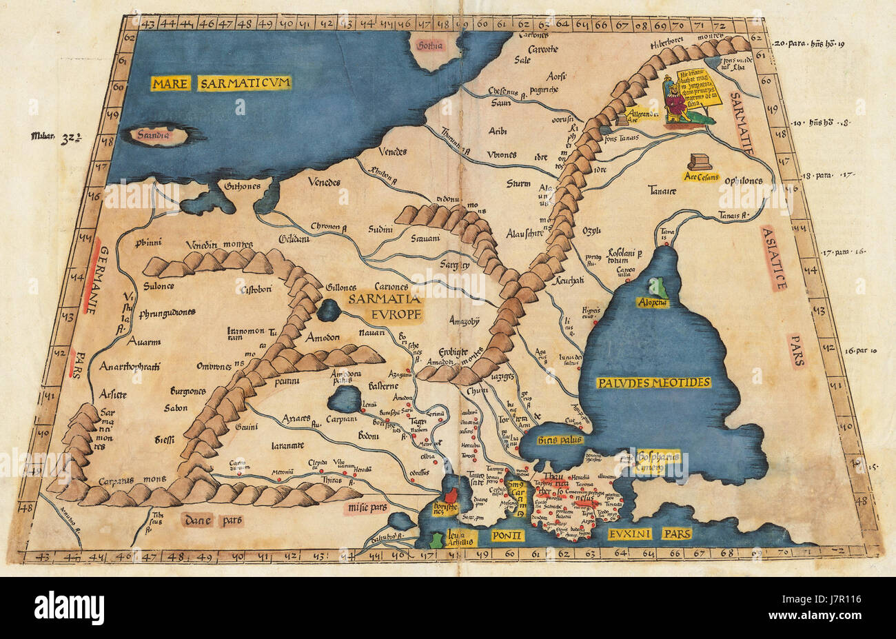 The 1578 Europae Octava Tabula by Gerardus Mercator is a historical map ...