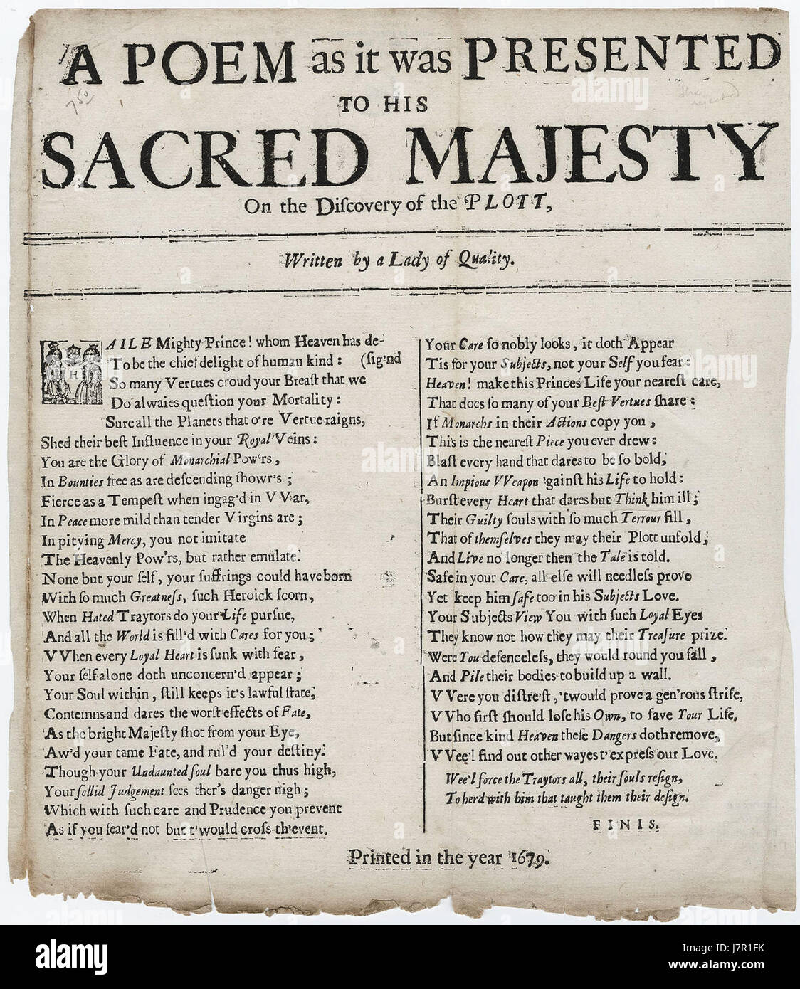 This poem, written in 1679 by a Lady of Quality, expresses devotion and ...