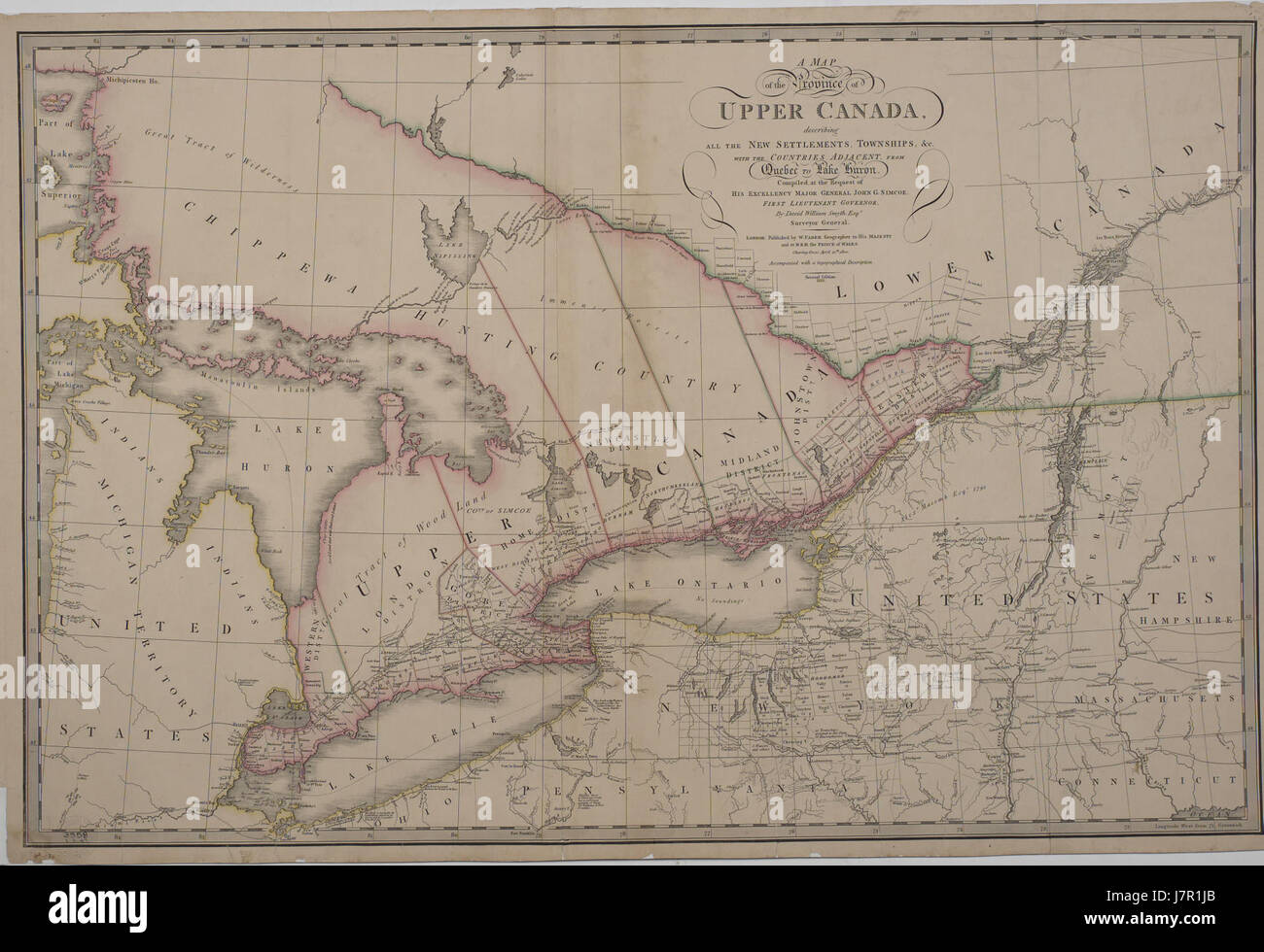 Map of upper canada hi-res stock photography and images - Alamy