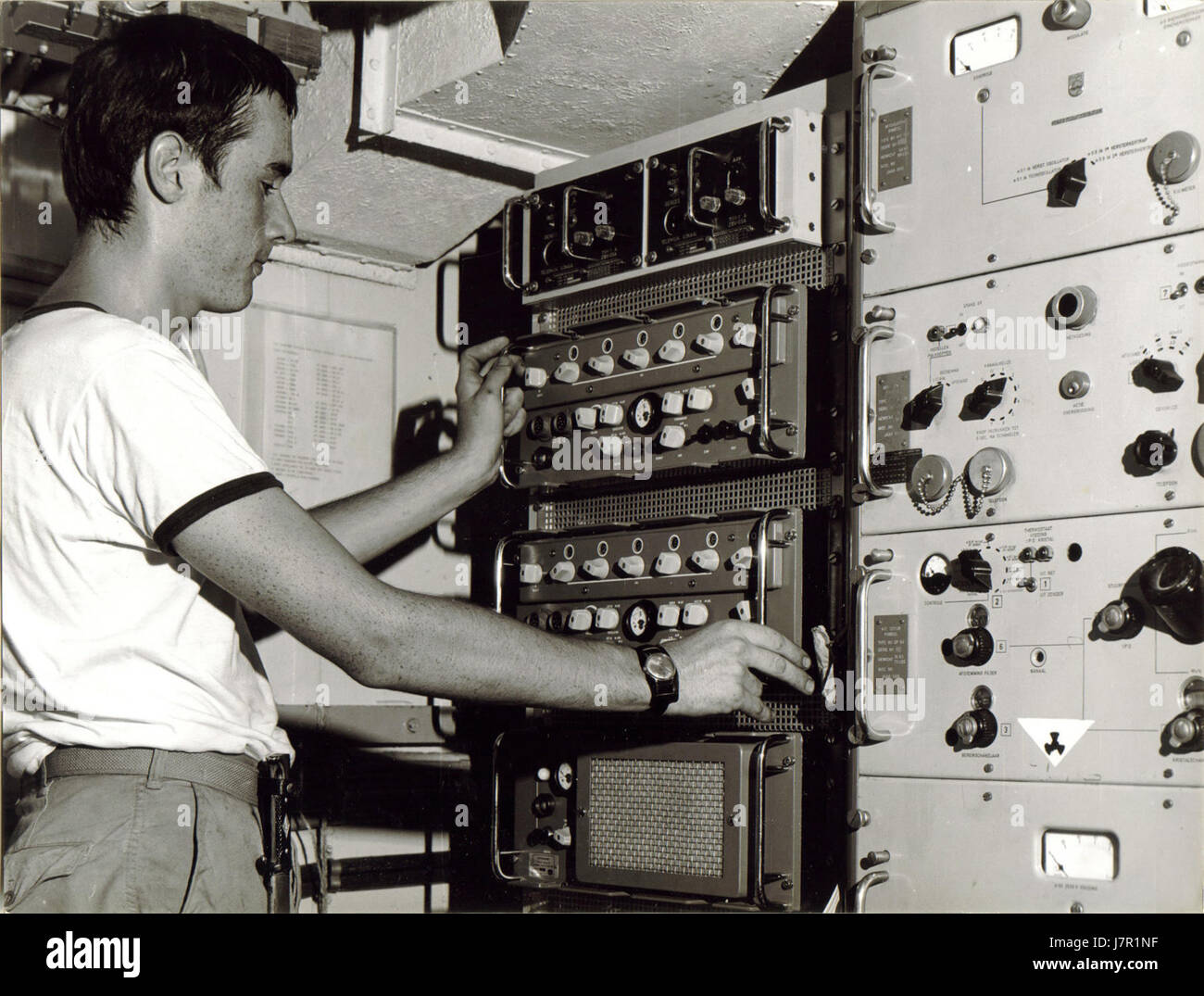 13 Radiotelegrafie Hms Friesland 1970 Stock Photo - Alamy