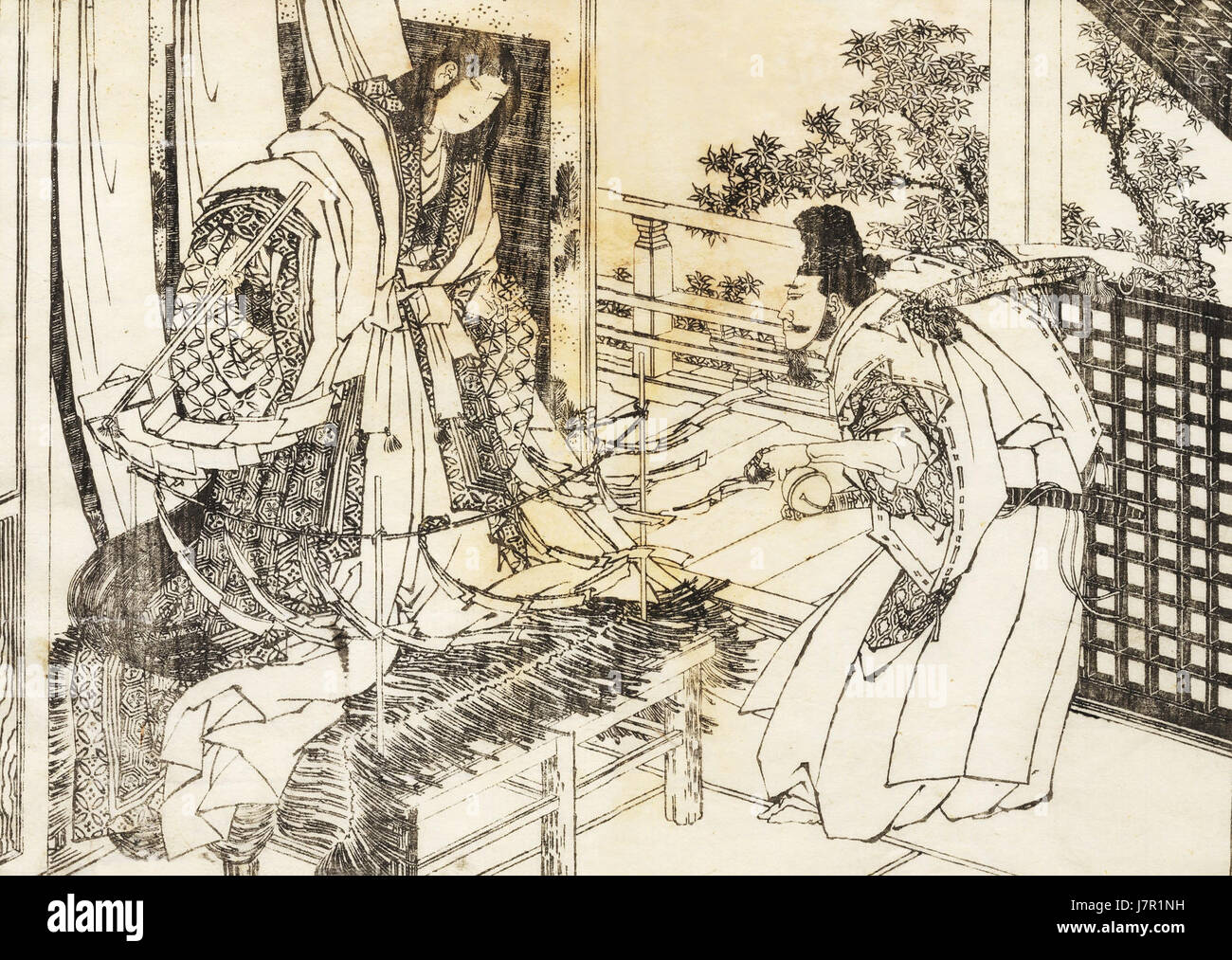 Shinto shrine drawing hi-res stock photography and images - Alamy