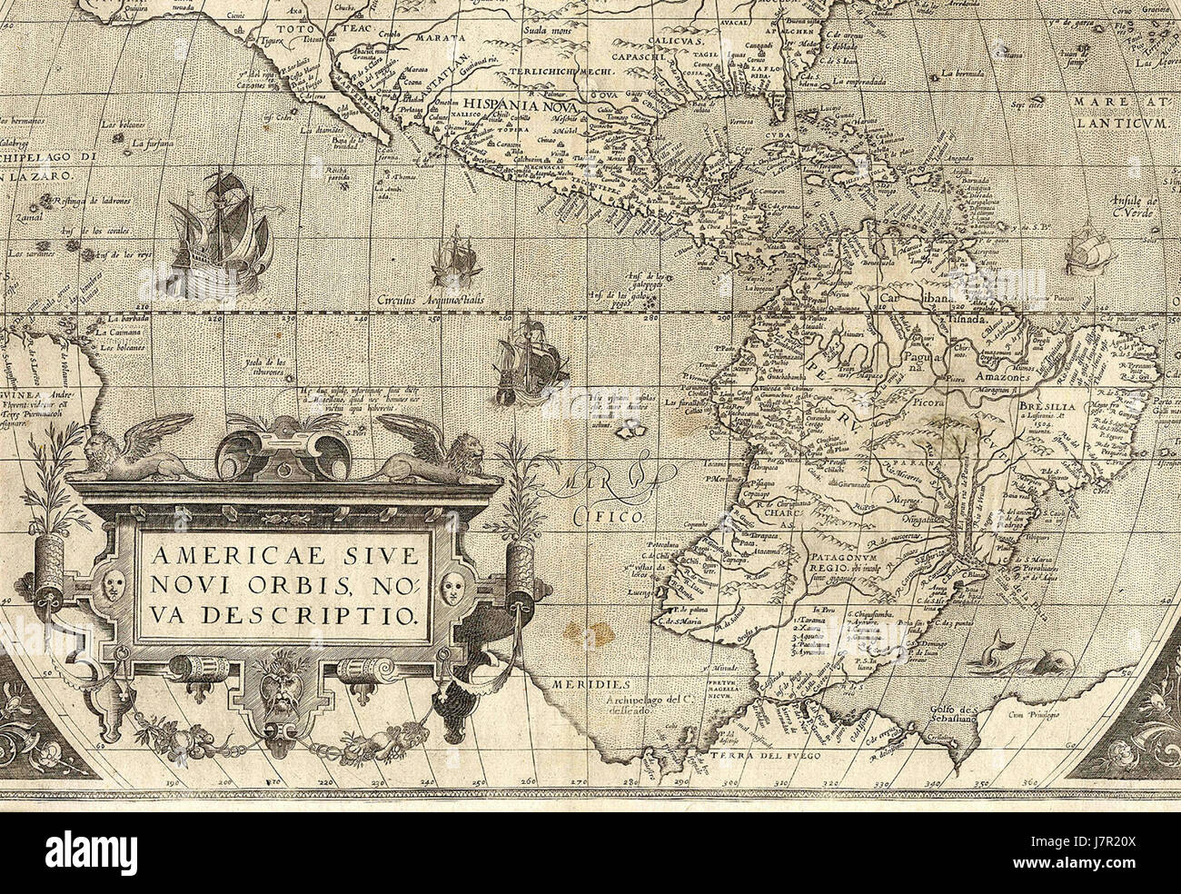 This map, 'Amerika' by Abraham Ortelius, created in 1579, is one of the ...