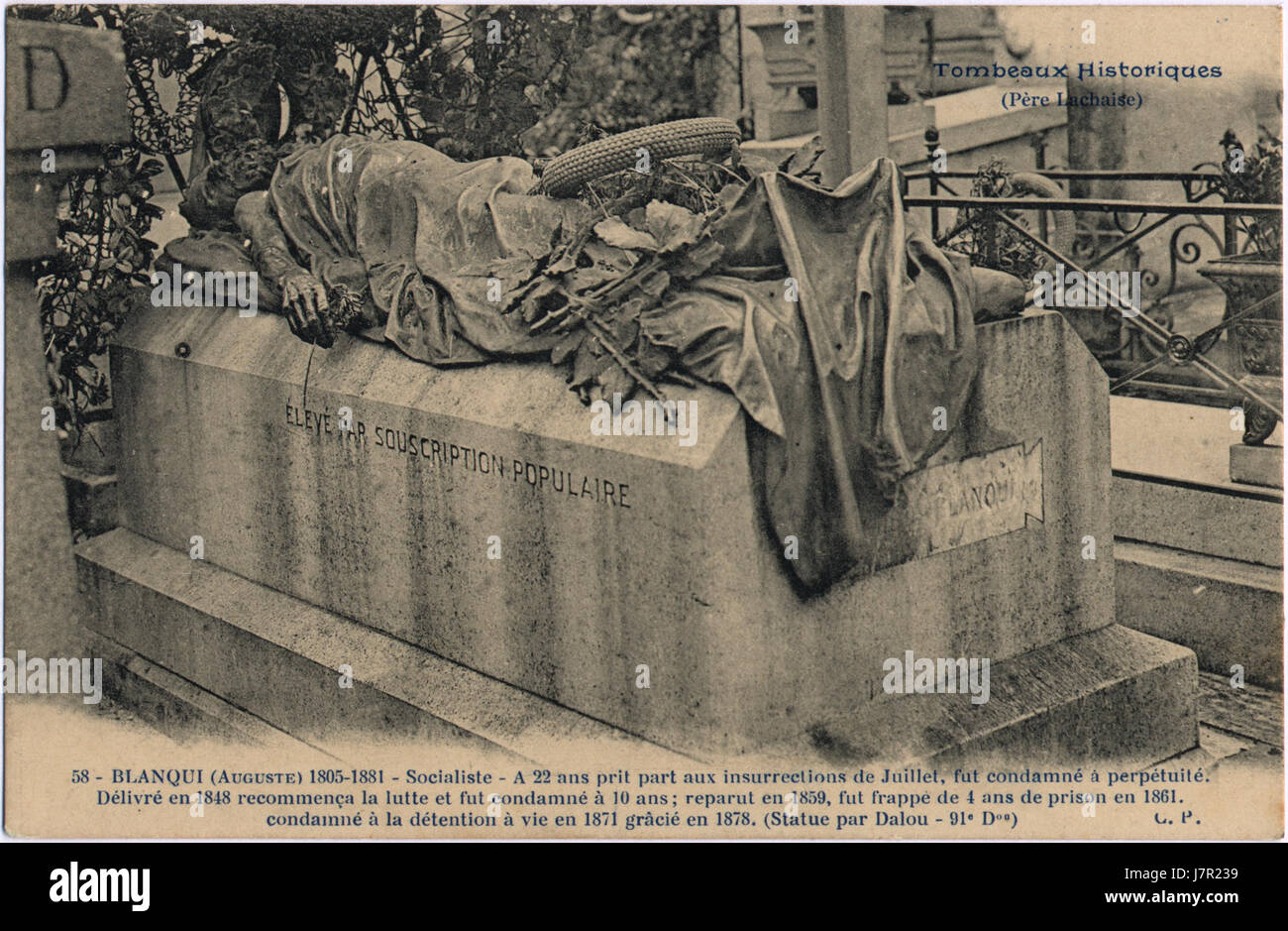 The 'Tombeau de Blanqui' by Dalou is a monumental sculpture ...