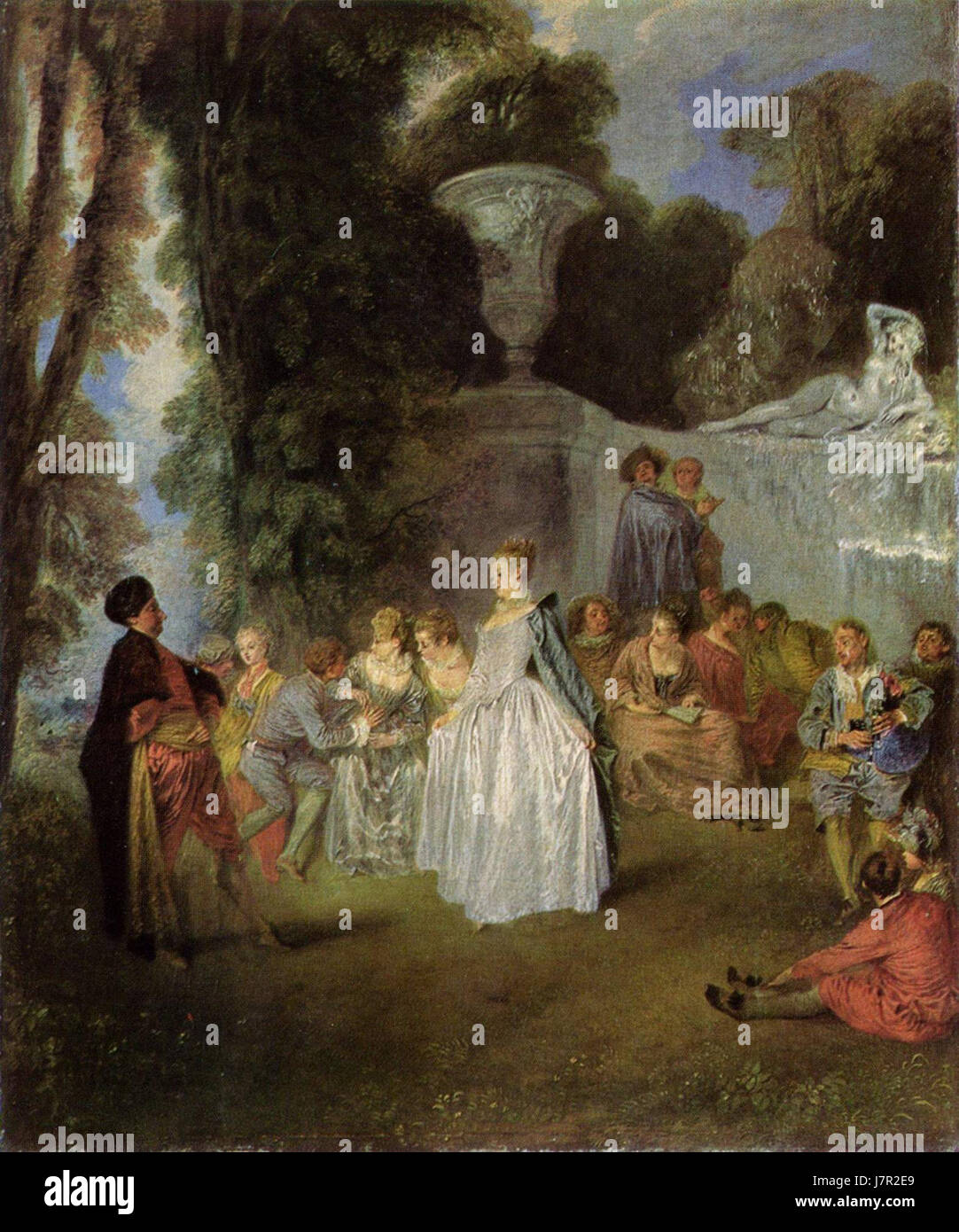 Watteau courtly art hi-res stock photography and images - Alamy