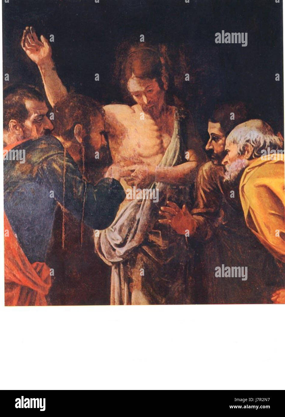 'The Incredulity of Saint Thomas' by Alonzo Rodriguez depicts the ...