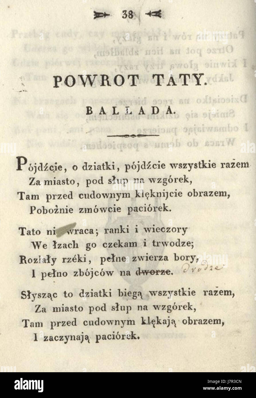 Adam Mickiewicz's 'Poezye,' published in 1822, is a collection of ...