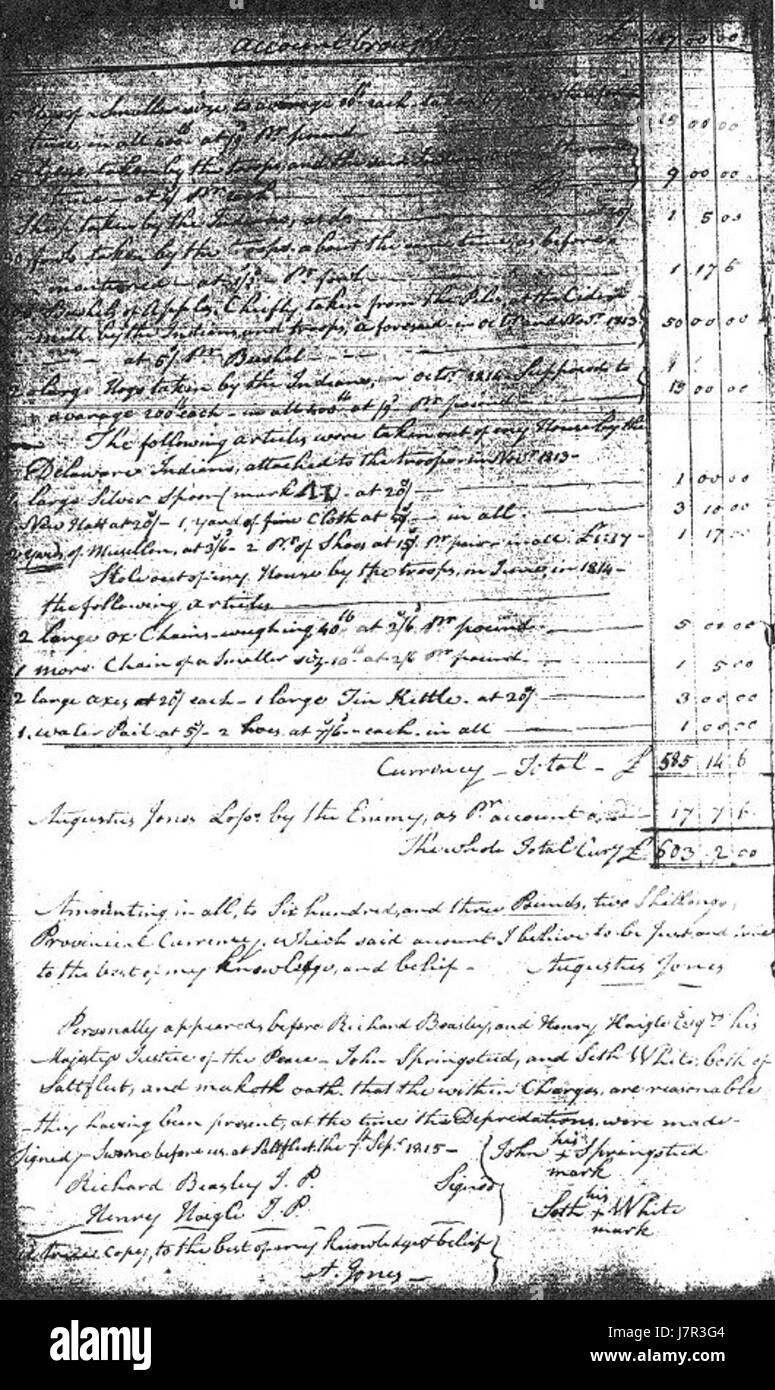 Augustus Jones was a figure involved in the War of 1812, and this ...