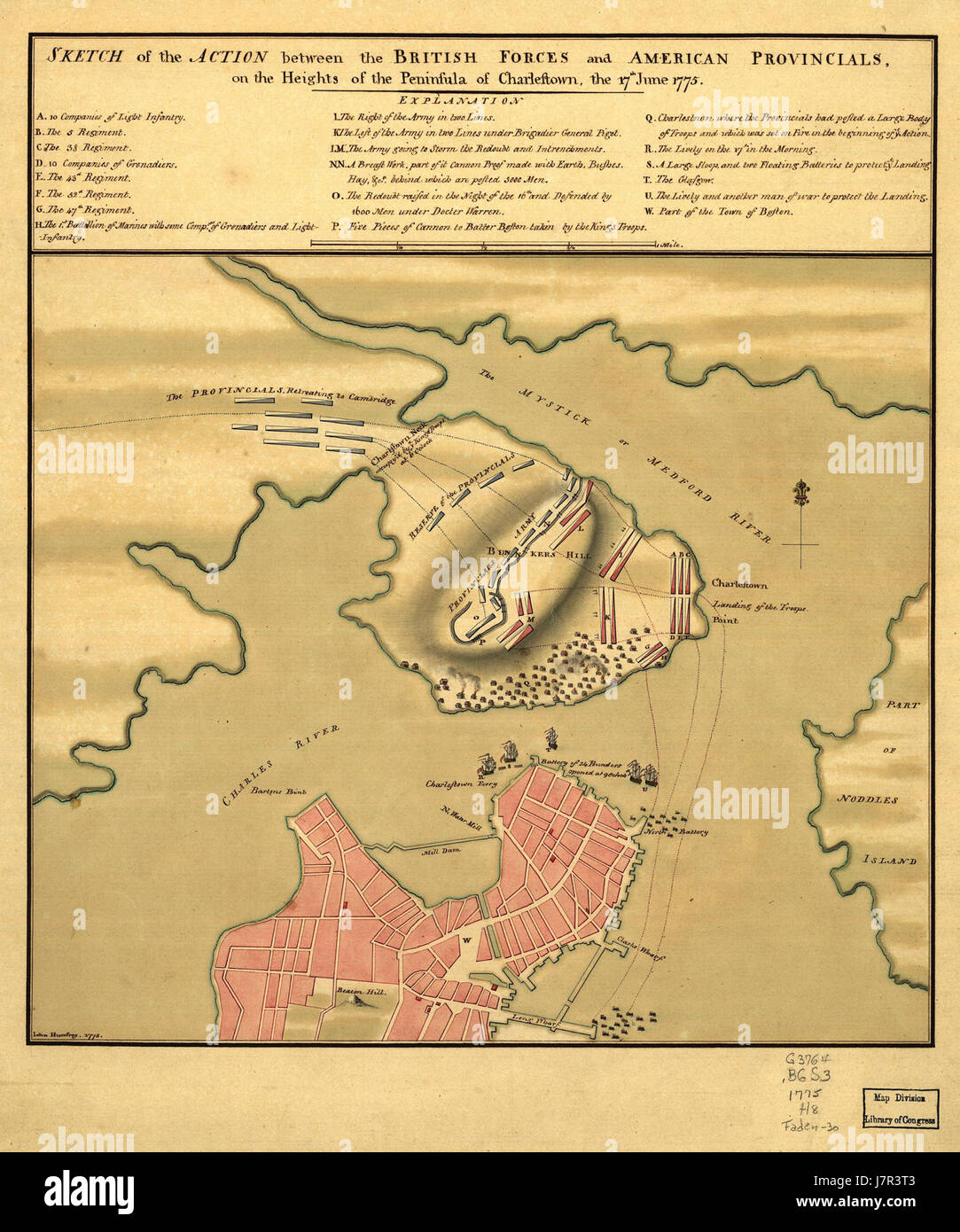 Battle Of Bunker Hill Map