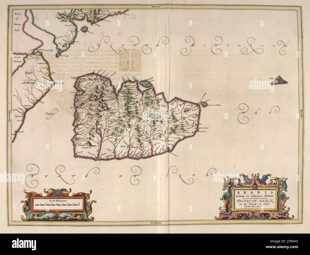 Map of isle of arran hi-res stock photography and images - Alamy