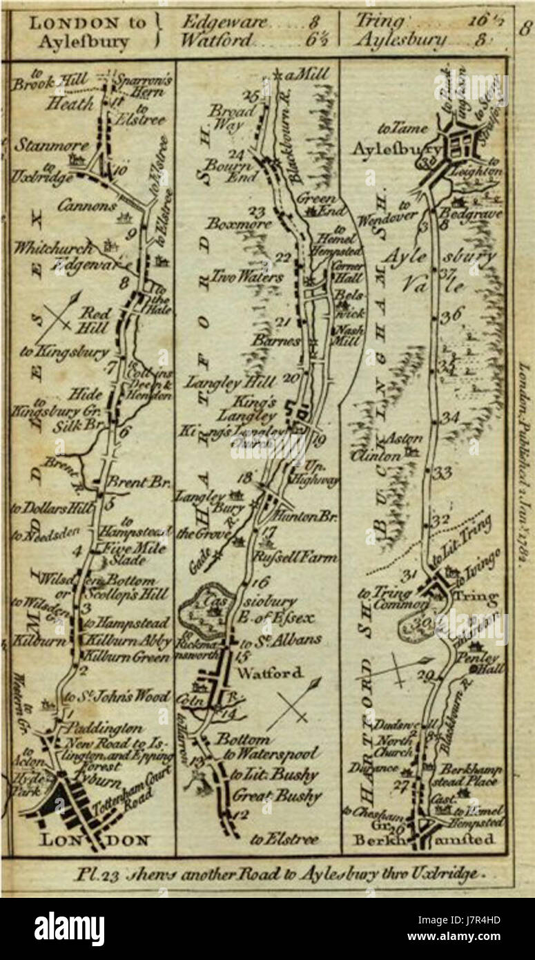 Old map england hi-res stock photography and images - Alamy
