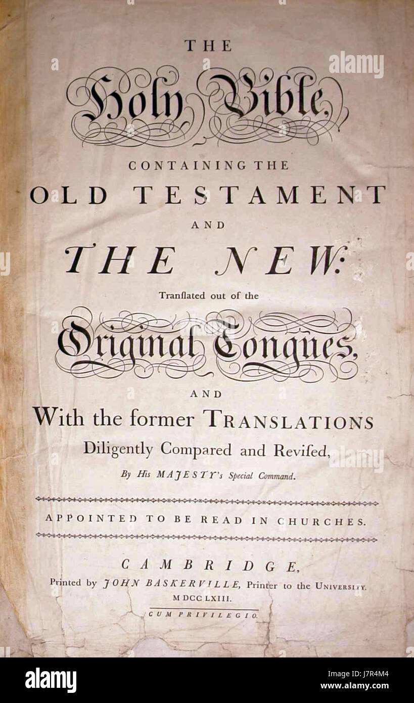 The Baskerville Bible is a renowned edition of the Bible published by ...