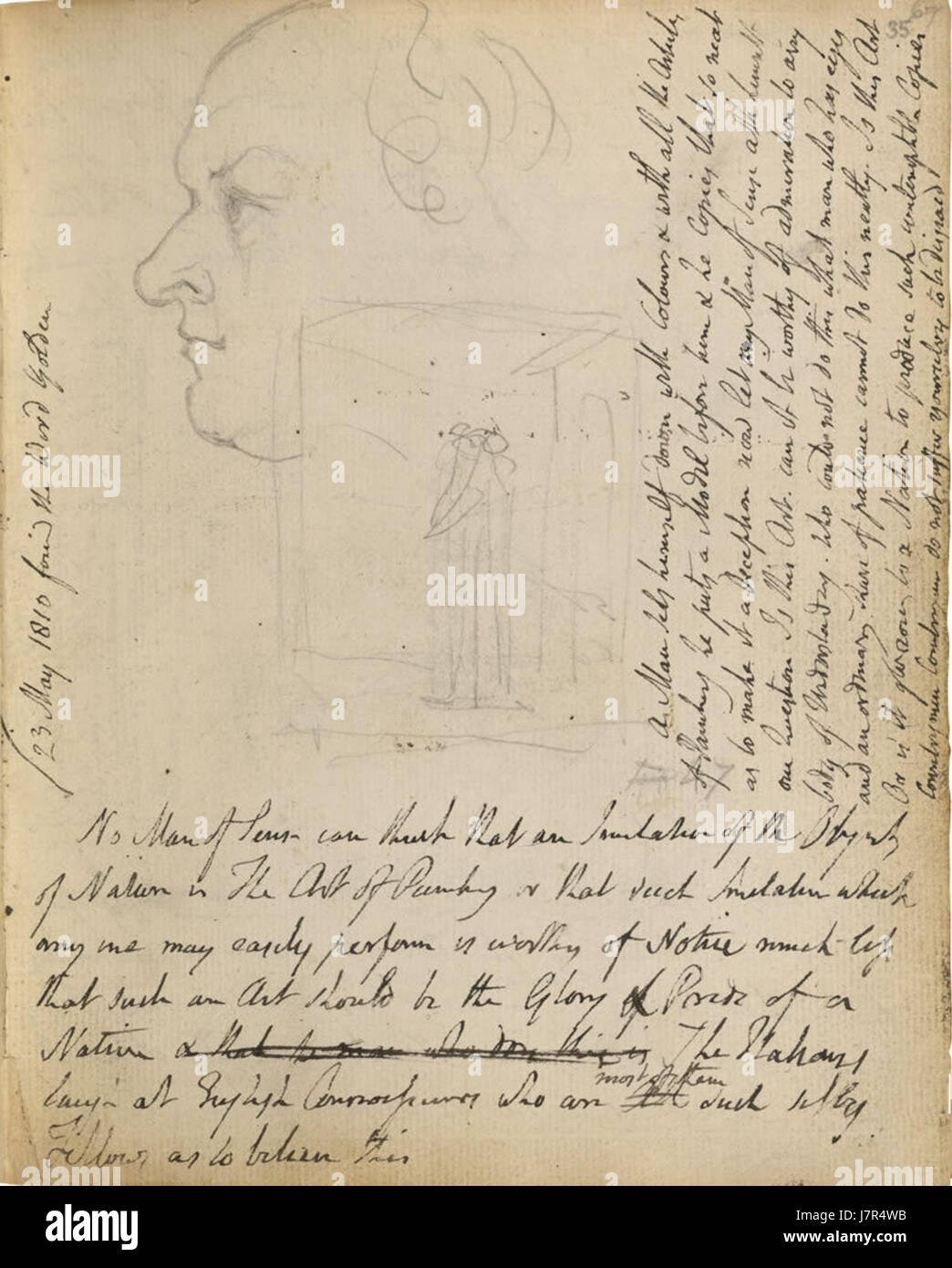 This page from the Blake manuscript notebook reveals the poetic or ...