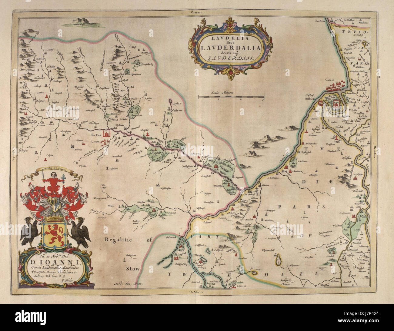 The 'Blaeu Atlas of Scotland' from 1654, an important cartographic work ...