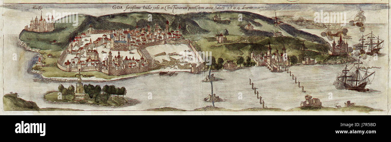 Old map of goa hi-res stock photography and images - Alamy